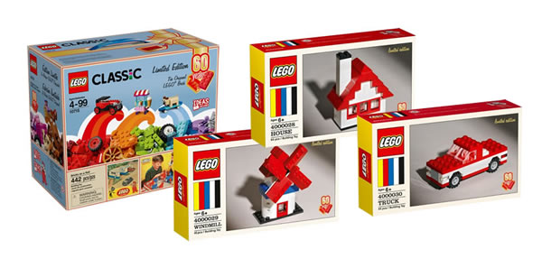 60ème anniversaire de la brique LEGO : quelques sets en édition limitée ...
