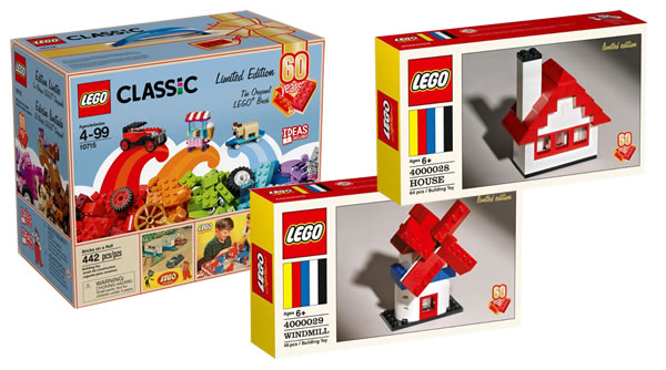60ème anniversaire de la brique LEGO : quelques sets en édition limitée ...