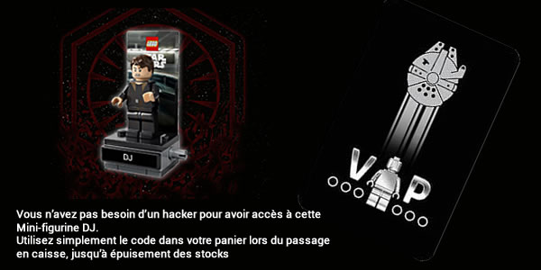 Black Card VIP LEGO: Polybag Star Wars 40298 DJ offered - HOTH BRICKS