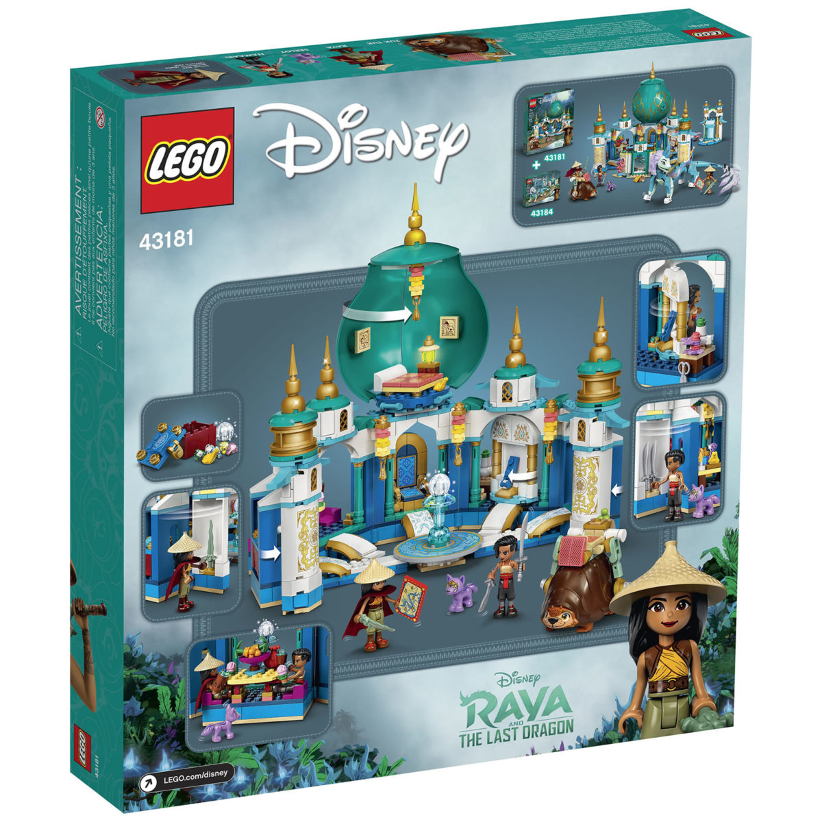 Raya and The Last Dragon : les visuels officiels des sets LEGO Disney ...