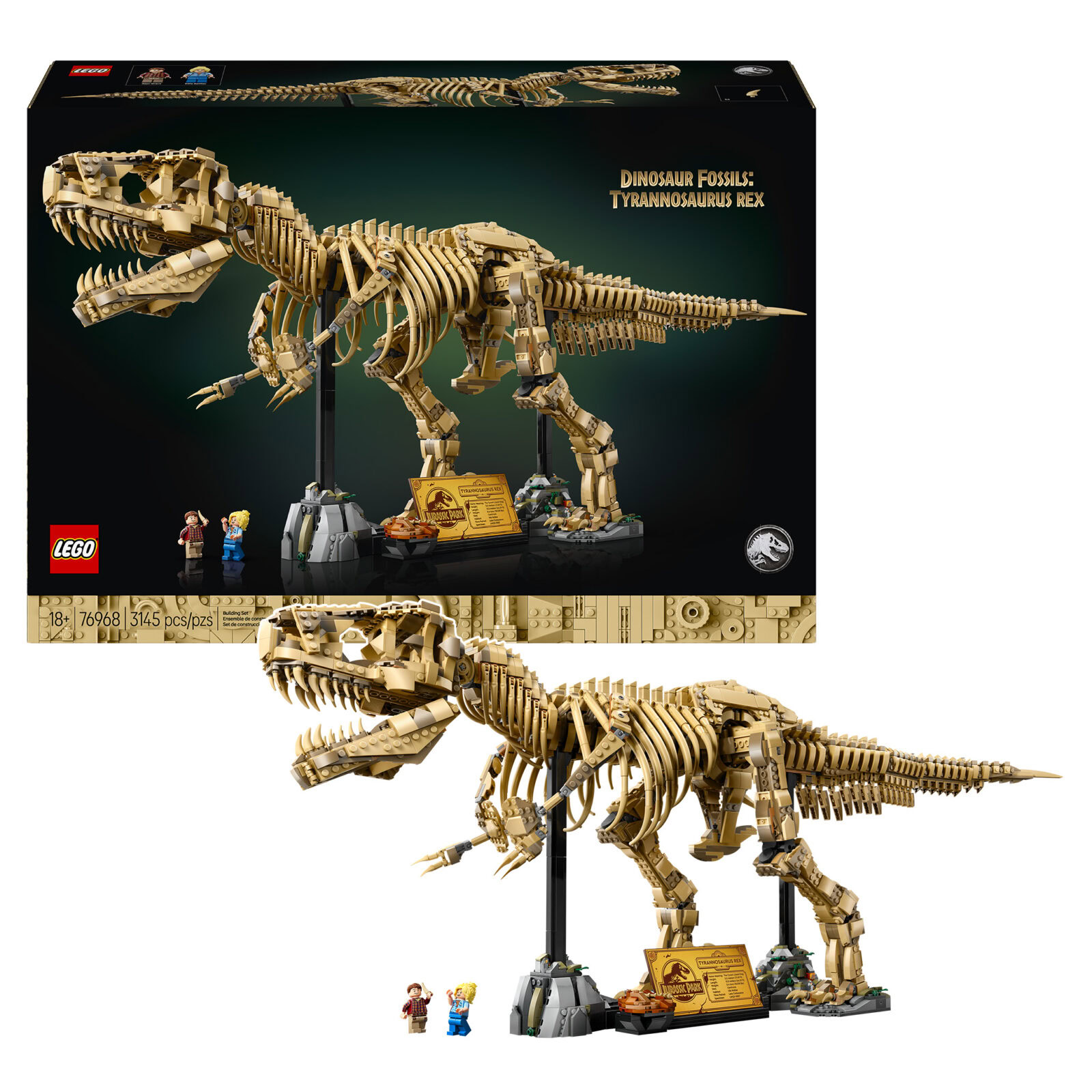 LEGO Jurassic World 76968 Dinosaur Fossils Tyrannosaurus rex: the set ...